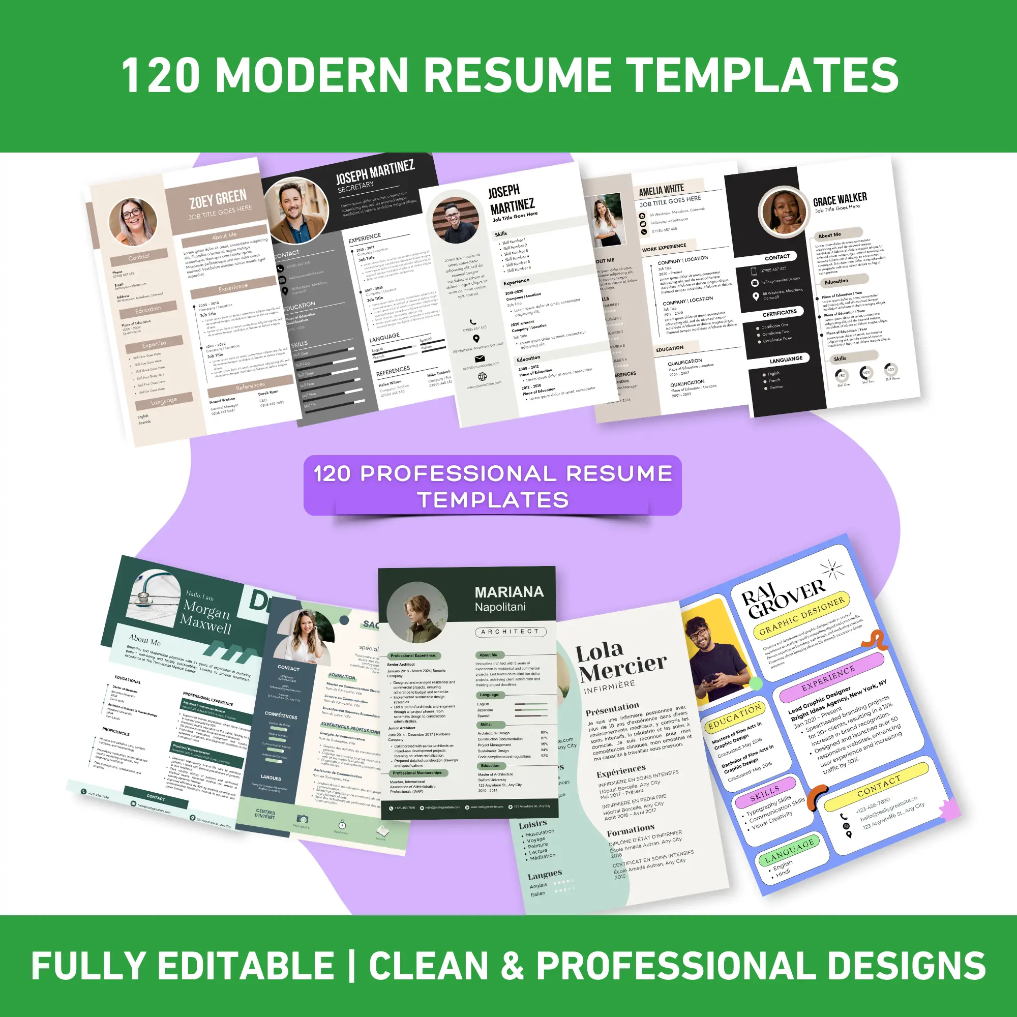 120+ Resume Templates in Canva + 20 Free Cover Letters